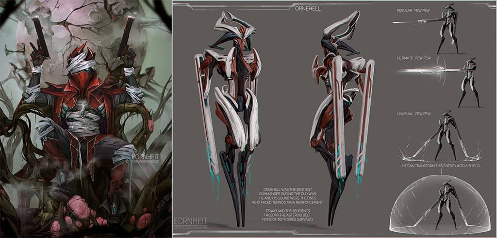 Warframe Tenno Concept Art